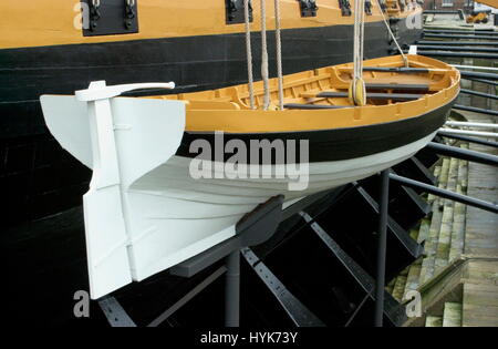 Rudder of HMS Victory Portsmouth Historic Dockyard Hampshire England UK ...