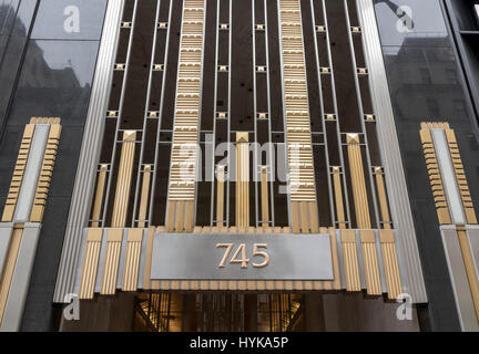 entrance grille to 745 Fifth Avenue, Manhattan, New York City, USA ...