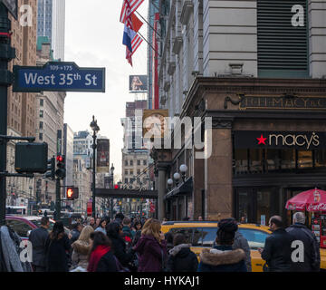The Worlds largest Department store, Macy's, located in Herald Square ...