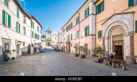 Scenic sight in Capranica, Viterbo Province, Lazio, central Italy Stock ...