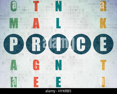 Marketing concept: Price in Crossword Puzzle Stock Photo - Alamy