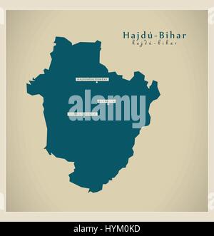 Bihar map. Just a simple border map. Shape of the state. Flat blank Bihar outline. Vector ...