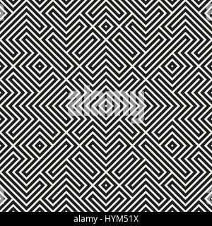 Geometric Ethnic Background With Symmetric Lines Lattice. Stylish ...