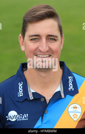 Derbyshire's Daryn Smit during the media day at The County Cricket ...