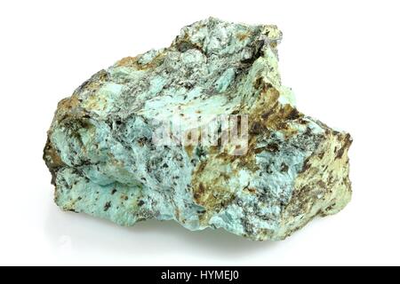 turquoise from South Africa isolated on white background Stock Photo ...