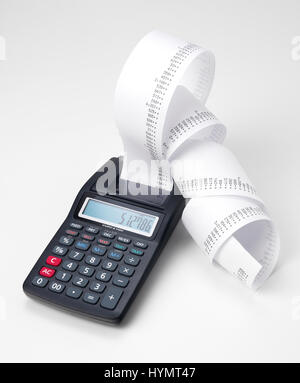 A roll of white adding machine paper Stock Photo: 19364968 - Alamy
