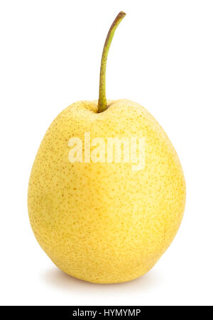 Japanese pear nashi closeup isolated on table Stock Photo - Alamy