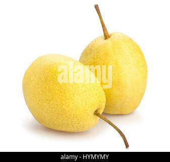 Japanese pear nashi closeup isolated on table Stock Photo - Alamy