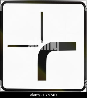 Road sign used in Estonia - Pedestrian crossing Stock Photo - Alamy