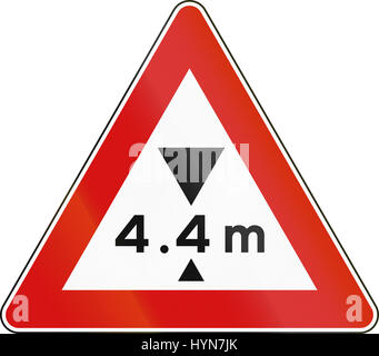 maximum height sign Stock Photo - Alamy