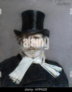 Portrait of Ritratto di Giuseppe Verdi (1813-1901) an Italian composer ...