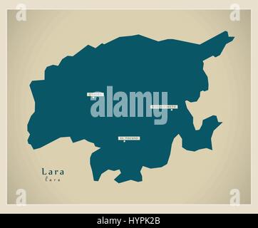 Lara state administrative region division flag, Republic of Venezuela ...