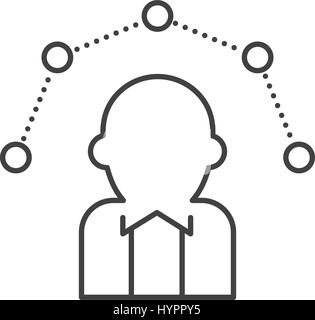 Business Leadership Icon. Line style vector EPS Stock Vector Image ...