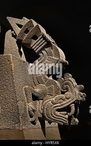 Stone head Aztec 1300 1521 AD native american indian Mexico Mexican ...