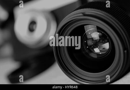 monochrome lens flare object Stock Photo - Alamy