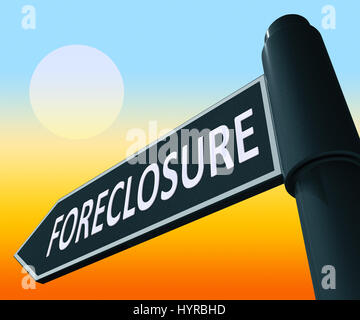 Foreclosure House Showing Repayments Stopped And Repossession By Lender ...