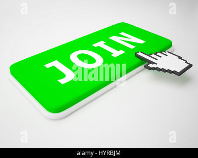 Join Key Representing Membership Admission 3d Rendering Stock Photo - Alamy