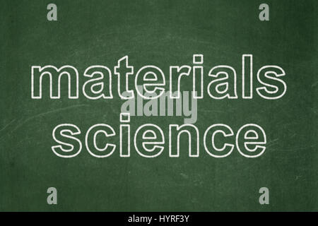 Science concept: Materials Science on chalkboard background Stock Photo ...