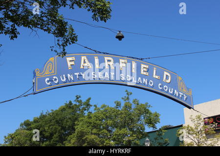 Fairfield Sign erected in 1925 in Fairfield, California Stock Photo - Alamy