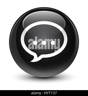 Talk icon isolated on glassy red round button abstract illustration ...