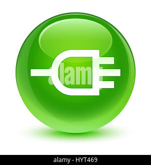 Connect icon isolated on glassy white round button abstract ...