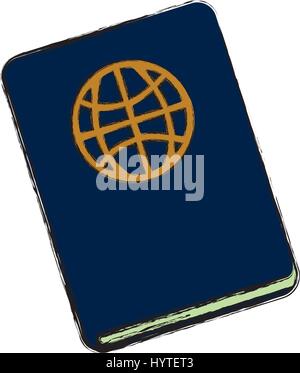 Passport identification document scribble Stock Vector Image & Art - Alamy