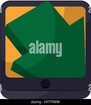 Image illustration of downloading data from the cloud Stock Vector ...