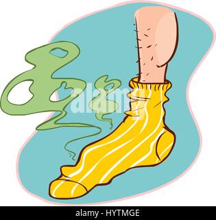A cartoon of a smelly foot Stock Vector Image & Art - Alamy