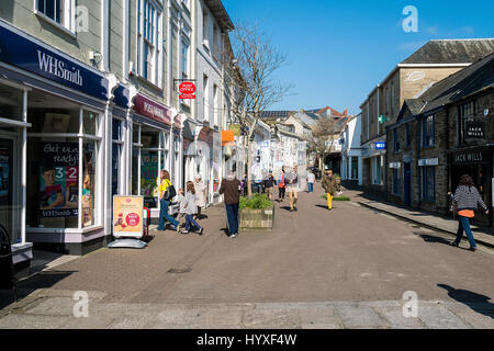 Shoppers in Pydar Street Truro Cornwall UK Stock Photo - Alamy