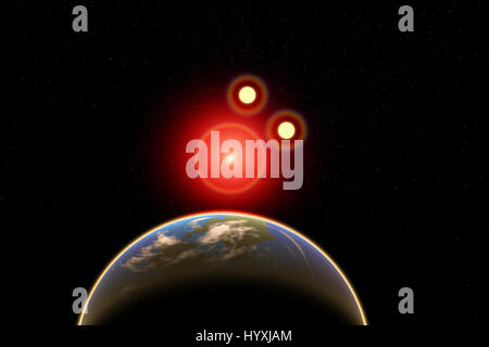 Exoplanet Proxima Centauri B , Orbiting The Red Dwarf Star Proxima ...