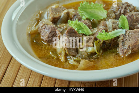 Kamounia beef and liver stew prepared with cumin.Egyptian cuisine and ...