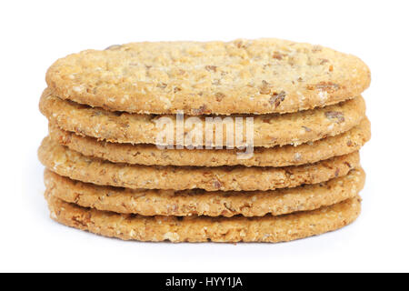 Oval-shaped cookies isolated on white background Stock Photo - Alamy