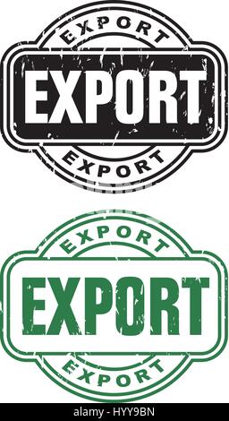 export stamp. export round sign. label on transparent background Stock ...