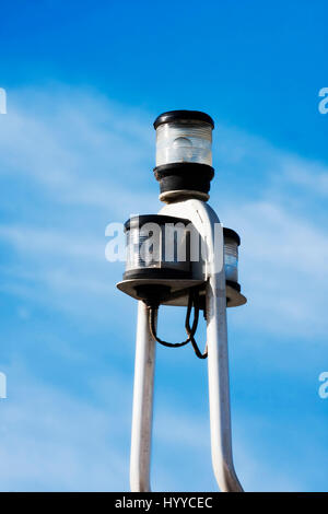 Closeup detail of navigation lights of a ship Stock Photo - Alamy