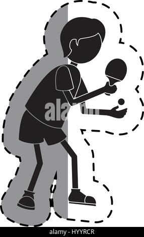 ping pong player avatar vector illustration design Stock Vector Image ...