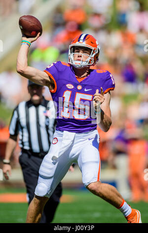 CLEMSON, SC - APRIL 15: Clemson Tigers defensive end Cade Denhoff (44 ...