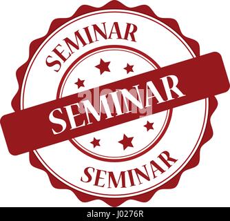 seminar stamp. seminar sign. round grunge label Stock Vector Image ...