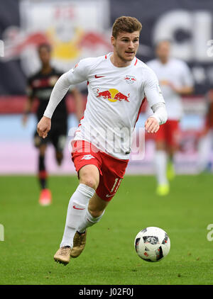 Leipzig, Germany. 08th Apr, 2017. Leipzig's Timo Werner in action ...