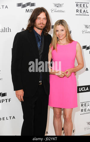 Christopher Backus and Mira Sorvino attend the premiere for Showtime's ...