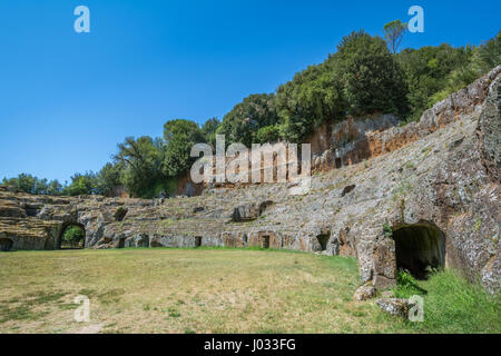 Italy, Lazio, Sutri. The Roman amphitheatre Stock Photo - Alamy