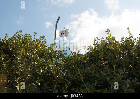 Guitars at the Crossroads of Highway 61 and Highway 49 in Clarksdale ...