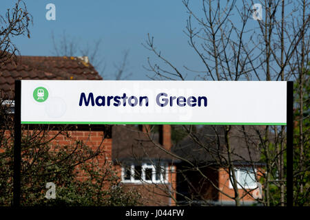 Marston Green railway station, West Midlands, England, UK Stock Photo ...