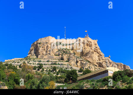 Castillo De Santa Barbara, Mount Benacantil, Alicante, Spain, Europe ...