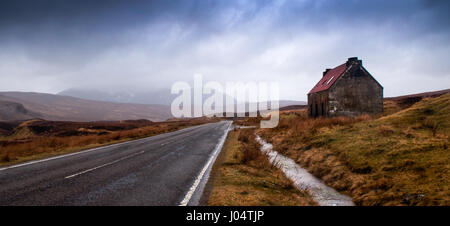 The remote Fainmore house beside the A832 "Destitution Road", built ...