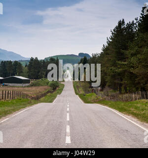 The long straight 18th century military road of General George Wade ...