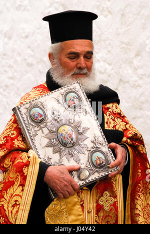 Washing of the Feet ceremony Christian monks and friars walk in ...