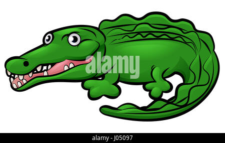 An adorable smiling friendly cartoon crocodile doing a thumbs up with ...