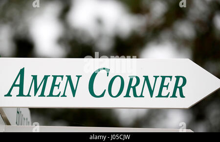 "Amen Corner", sign at The Masters Golf Tournament in Augusta, Georgia ...