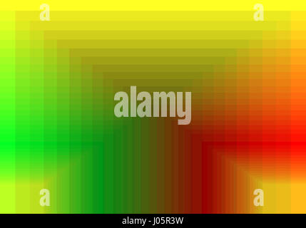 green red yellow quadratic pattern in color geometric Stock Photo - Alamy