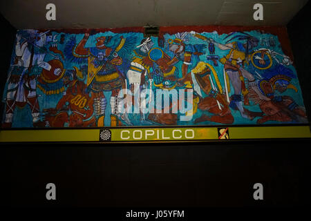 Copilco Metro station in Mexico City, Mexico Stock Photo - Alamy